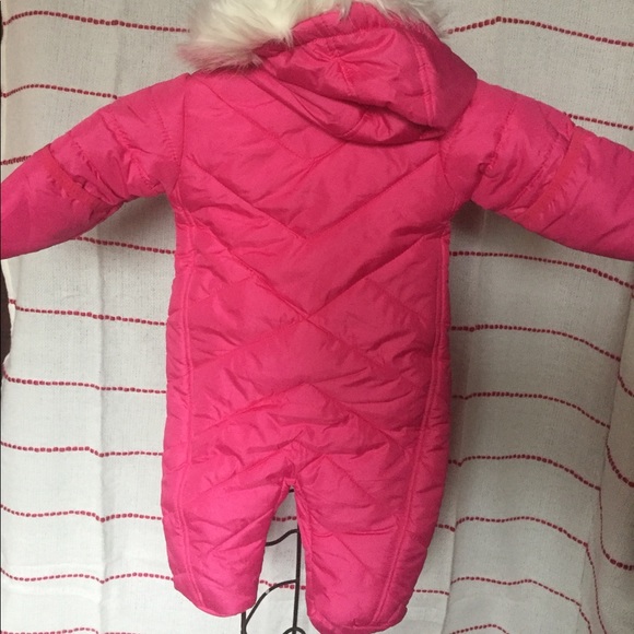 Dkny | Jackets & Coats | Nwt Dkny Baby Girl Quilted Pink Snow Suit 36 M ...